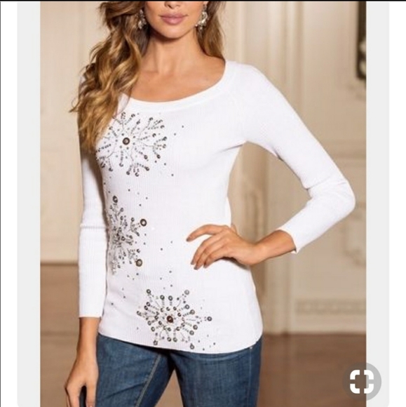 Boston Proper | Sweaters | Boston Proper Winter Sky Boat Neck Sweater ...